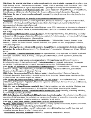 Entrepreneurship And Innovation are the use | PDF