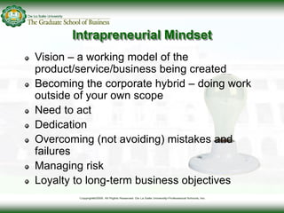 Entrepreneurship and intrapreneurship | PDF