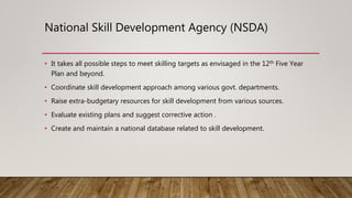 Ministry of Skill Development and Entrepreneurship (MSME) | PPTX