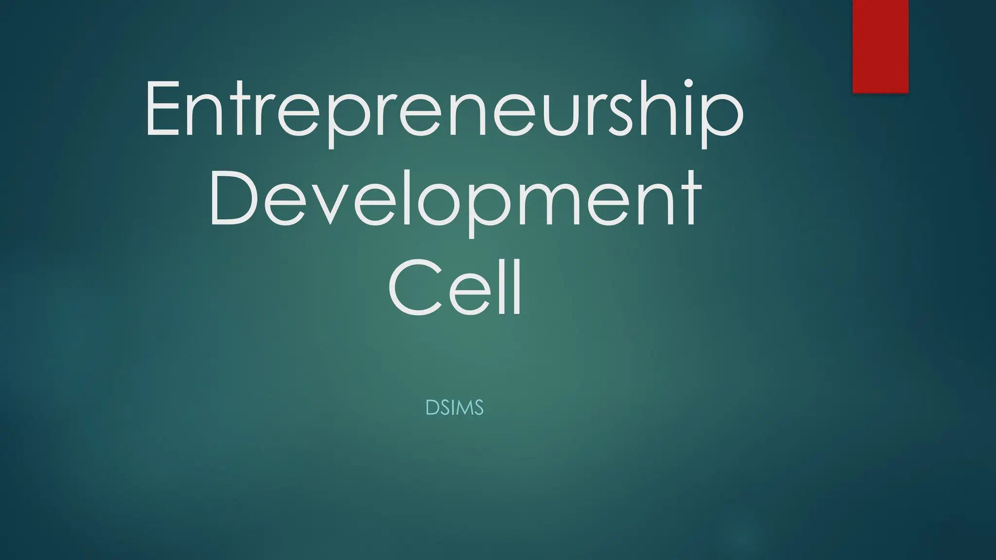Entrepreneurship Cell all eyes open.pptx