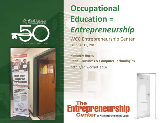 Occupational Education=Entrepreneurship | PPTX