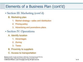entrepreneurship Ch 12.ppt for master business administration | PPT