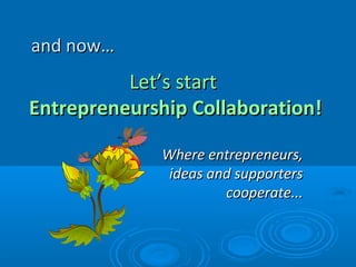 Entrepreneurship collaboration | PPT