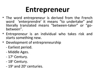 Entrepreneurship development | PPT