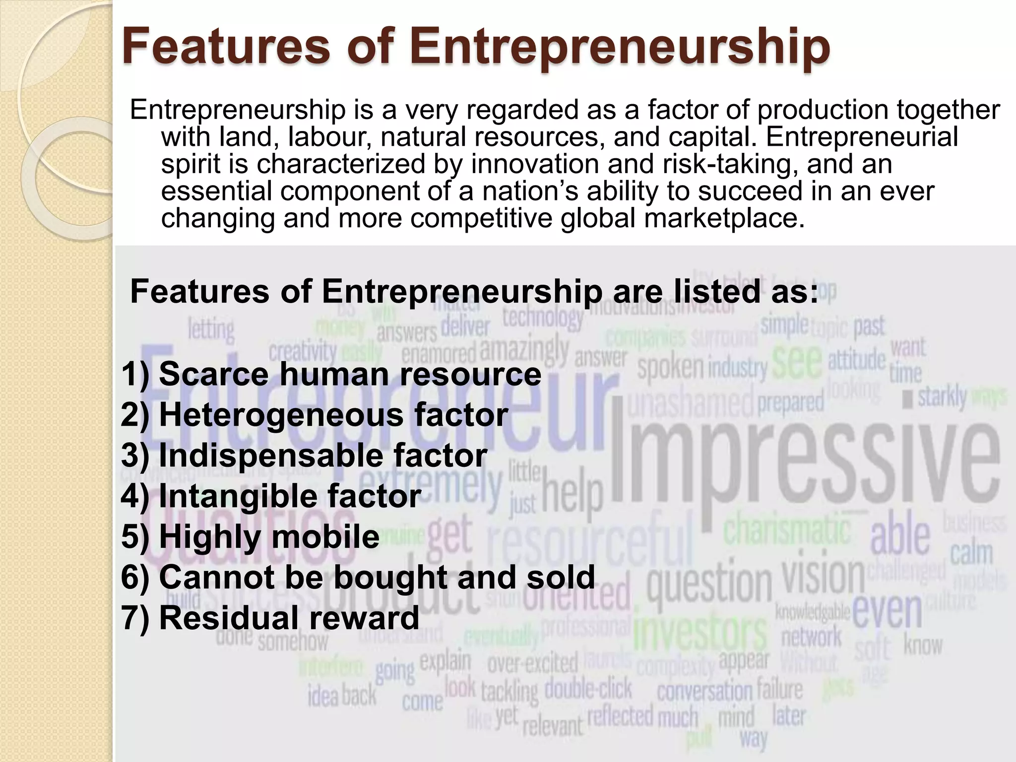 Entrepreneurship development | PPTX