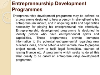 Entrepreneurship development | PPTX