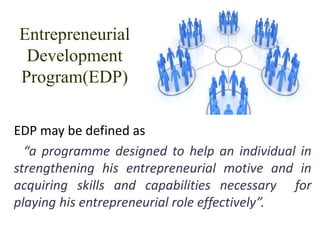 Entrepreneurship development programmes | PPTX