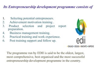 Entrepreneurship development programmes | PPTX