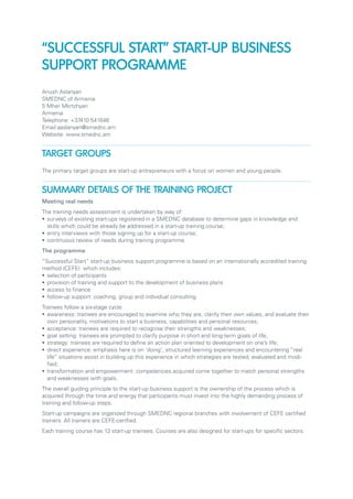 Entrepreneurship Training: 12 Good Practice Examples | PDF