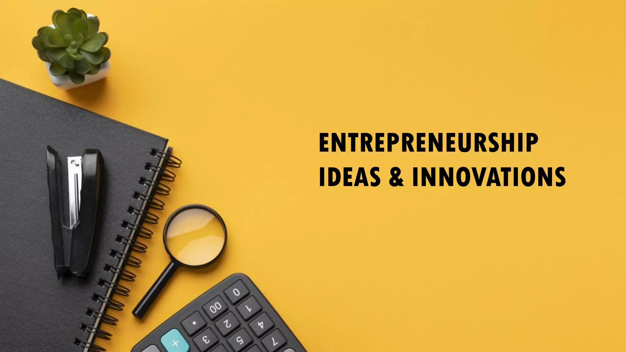 Innovation & Entrepreneurial Activities based on S-Curve Analysis | PPT