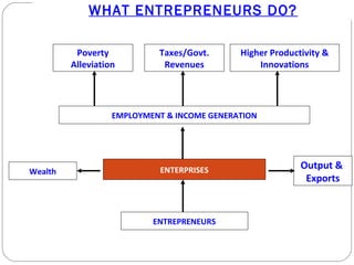Entrepreneurship is cause but economic development is effect | PPT