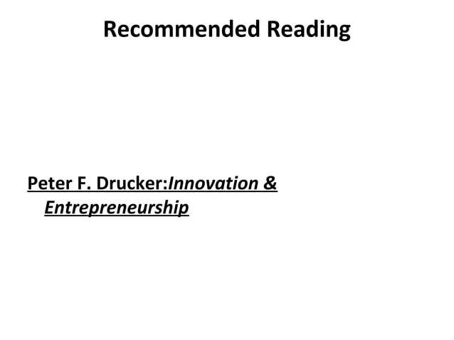 Entrepreneurship Lecture Notes Part 1 | PPT