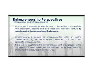 Intrapreneurship and its process | PDF