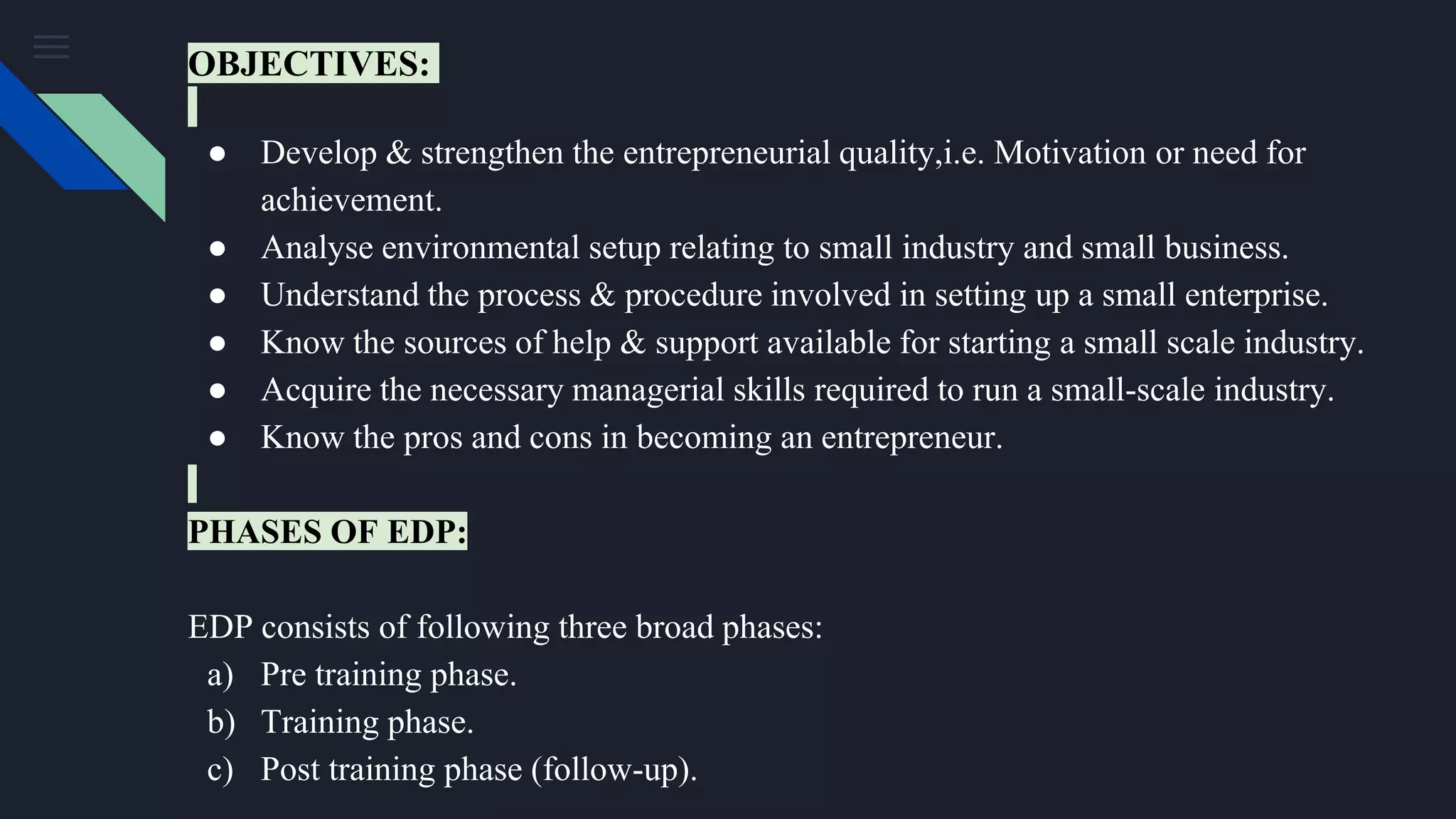 ENTREPRENEURSHIP MANAGEMENT PPT | PPTX