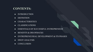 ENTREPRENEURSHIP MANAGEMENT PPT | PPT