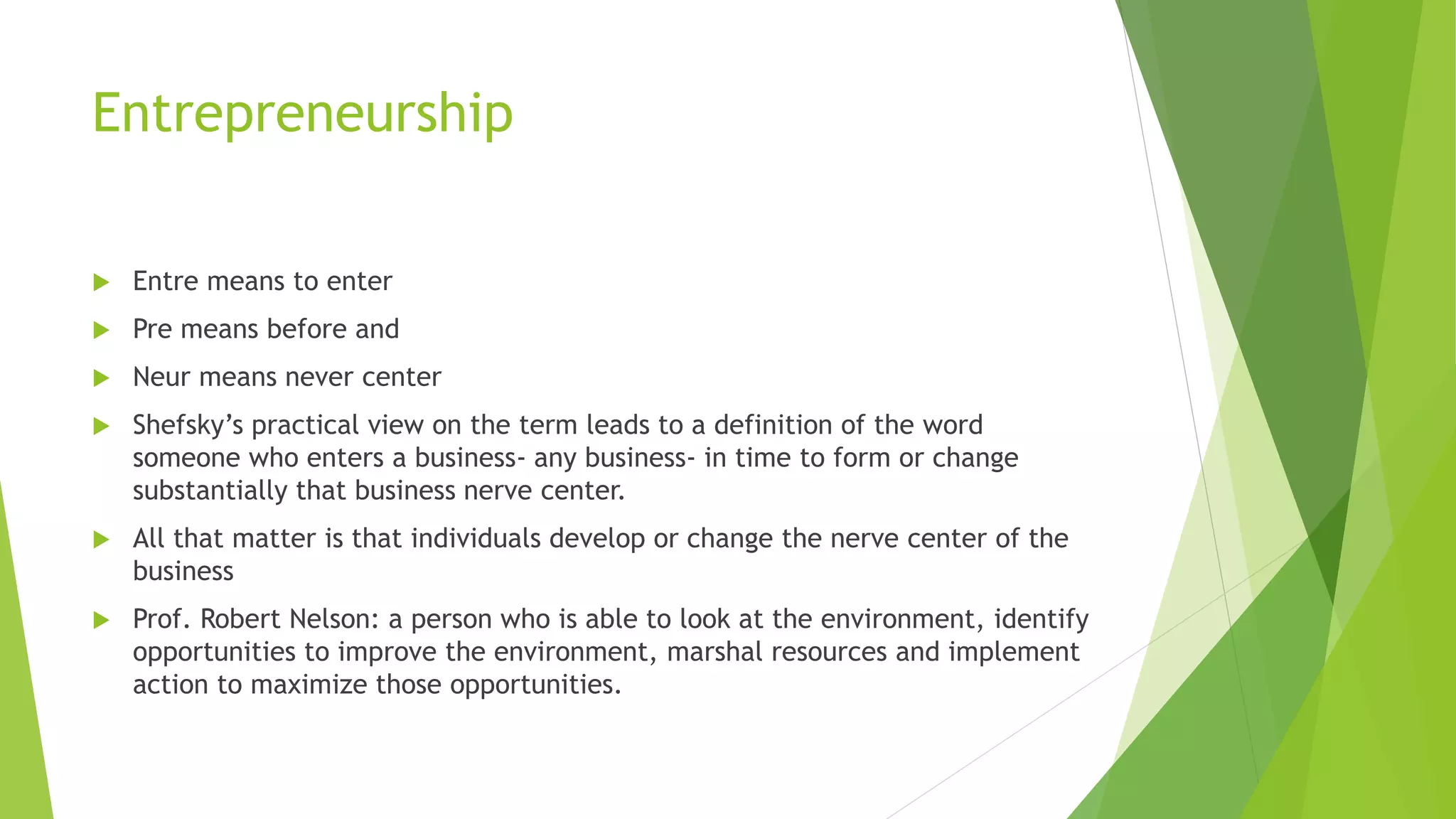 Entrepreneurship module 1 | PPT | Startups | Business