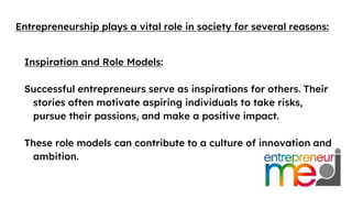 Entrepreneurship plays a vital role in society..pptx