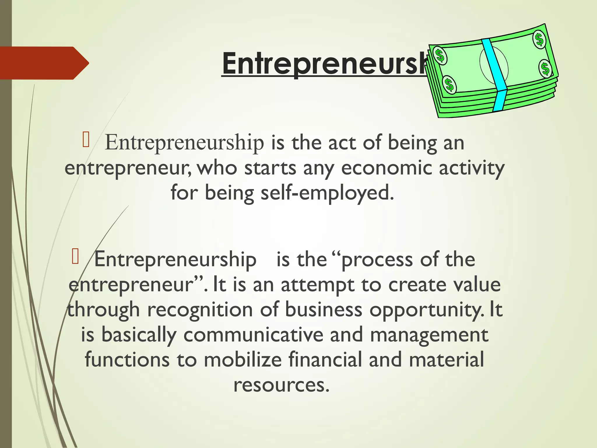 Entrepreneurship powerpoint slide | PPT