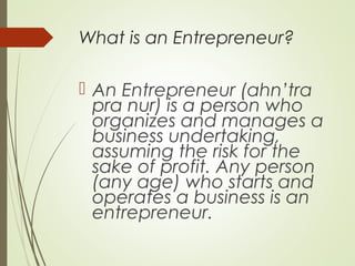Entrepreneurship powerpoint slide | PPT