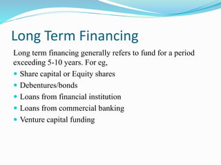Sources of finance | PPTX | Business Accounting & Finance | Business