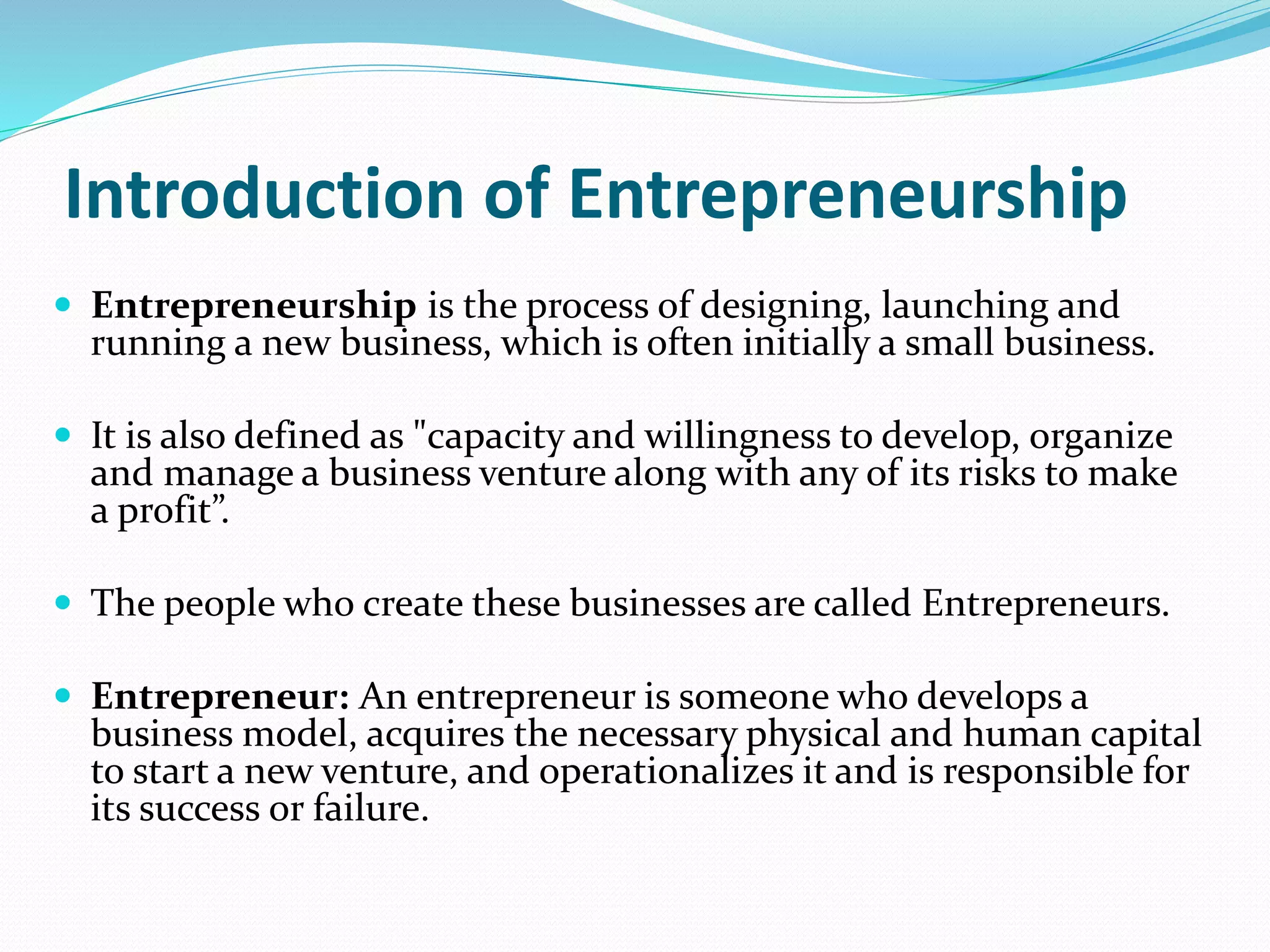 Entrepreneurship PPT | PPTX
