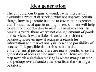 Entrepreneurship process | PPT