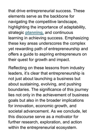 Entrepreneurships Examples' Lessons from Industry Leaders.pdf ...