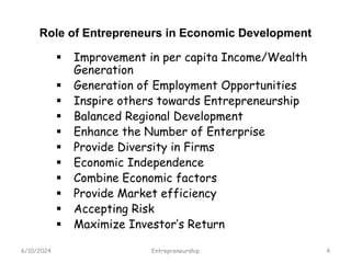 Entrepreneurship Short Note.pptx for Business Students | PPTX