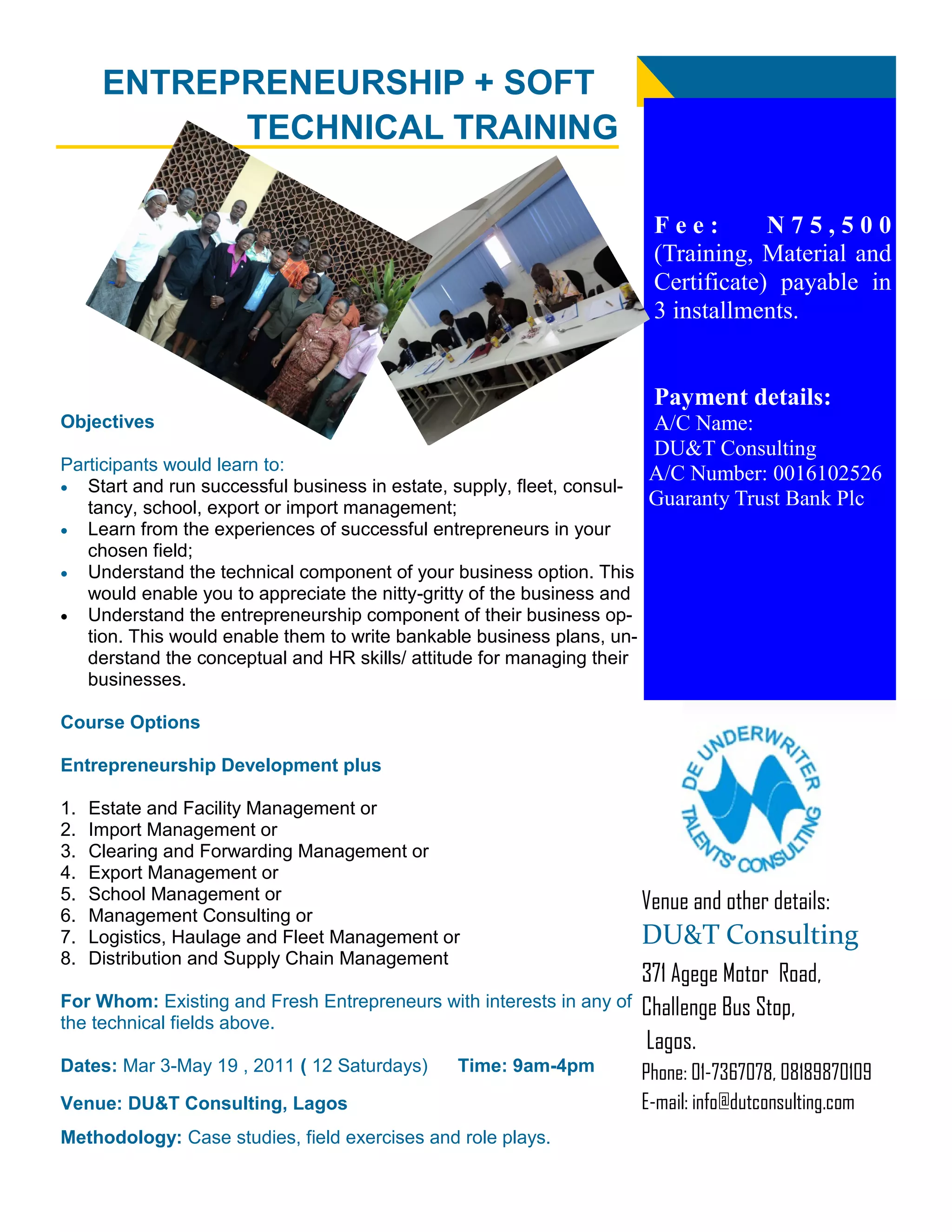 Entrepreneurship training | PDF