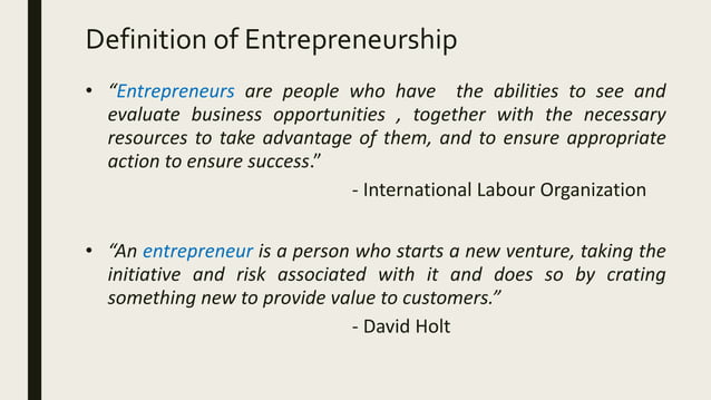 Introduction To Entrepreneurship | PPTX | Startups | Business