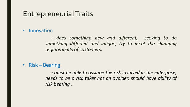 Introduction To Entrepreneurship | PPTX | Startups | Business