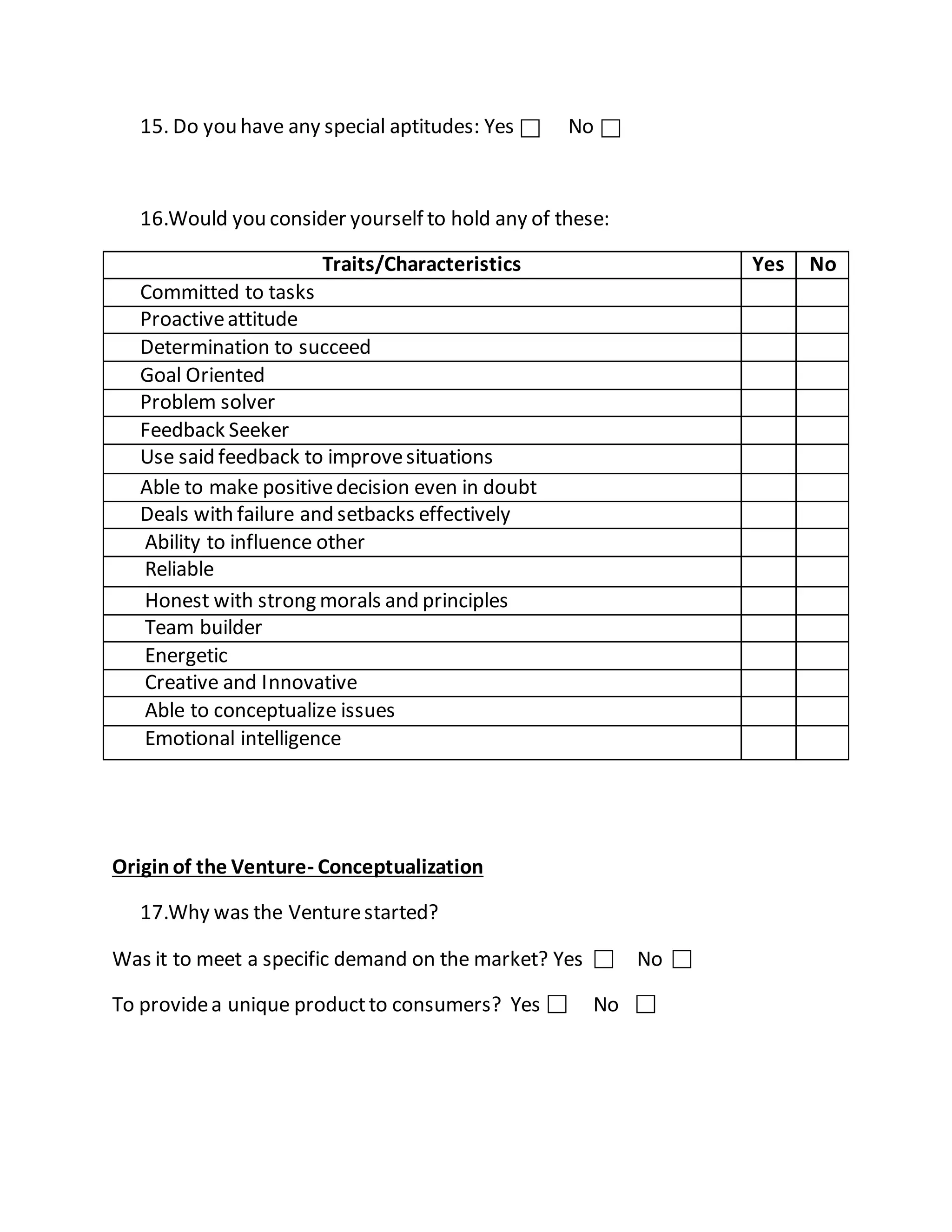 Entrepreneurship CAPE SBA Unit 1 | DOCX