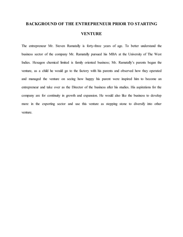 Entrepreneurship CAPE SBA Unit 1 | DOCX | Manufacturing Industry ...