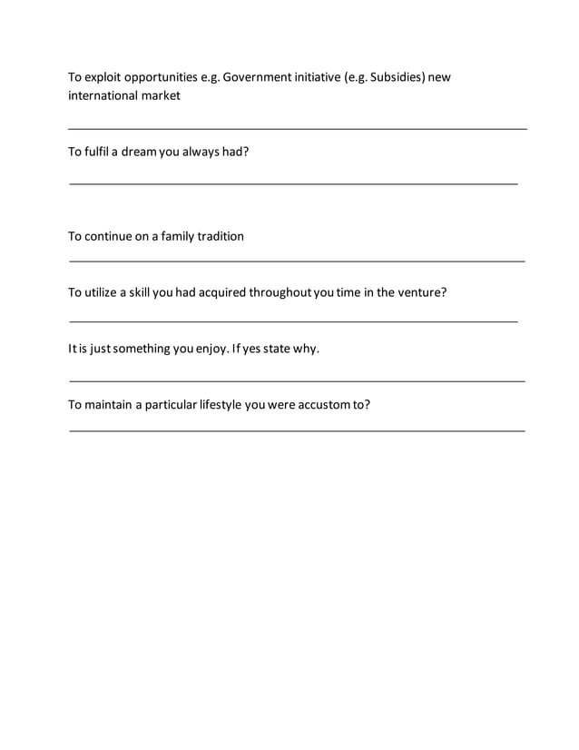 Entrepreneurship CAPE SBA Unit 1 | DOCX | Manufacturing Industry ...