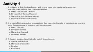Entrepreneurship Week 3 Q4 - Distribution Channels.pdf