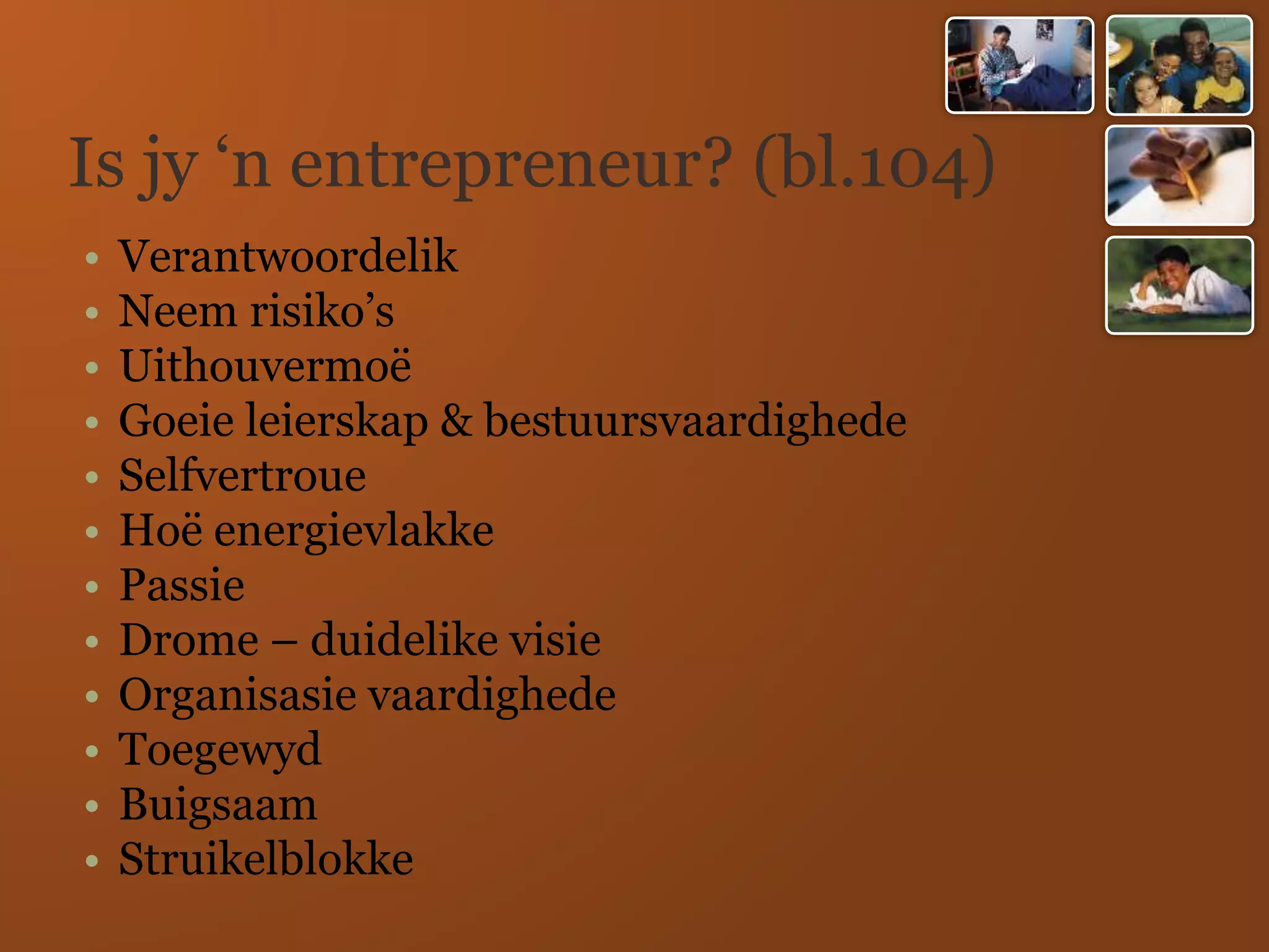 Entrepreneurskap Graad 11 Besigheidstudies | PPTX