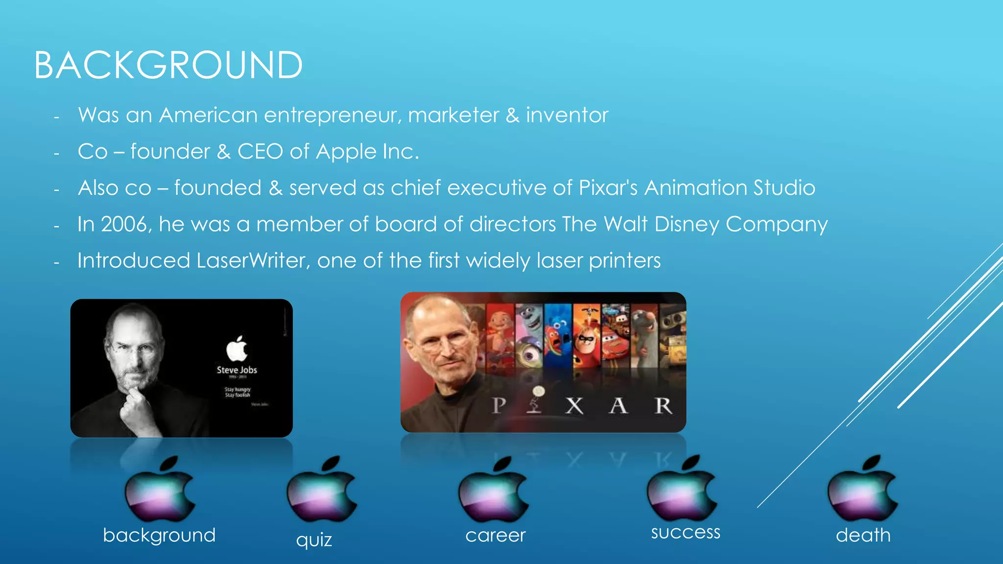 Entrepreneur – steve jobs | PPTX