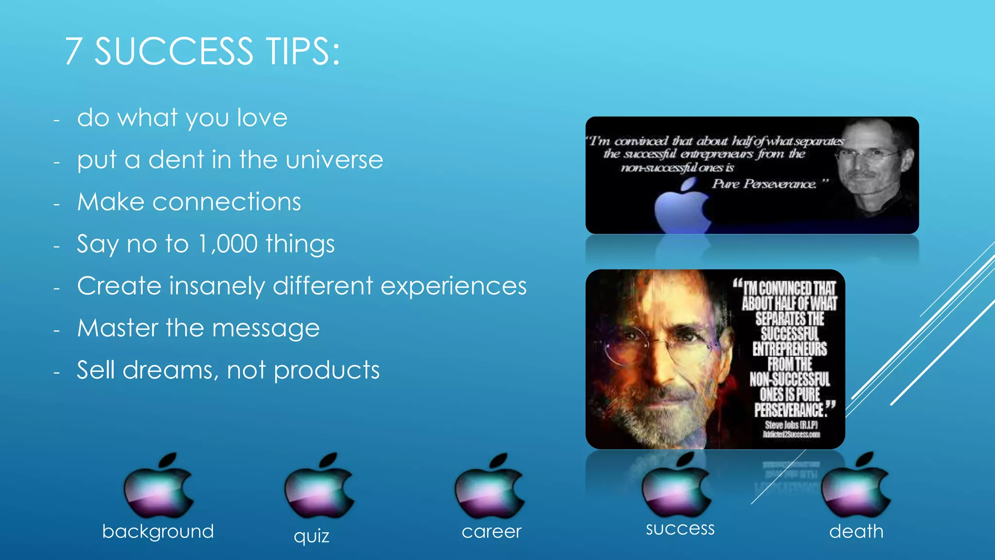 Entrepreneur – steve jobs | PPTX