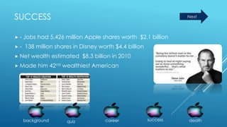 Entrepreneur – steve jobs | PPTX