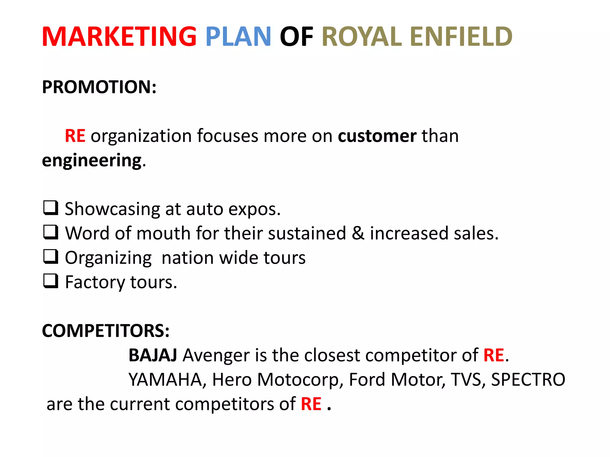 Royal Enfield Marketing Strategy Pptx