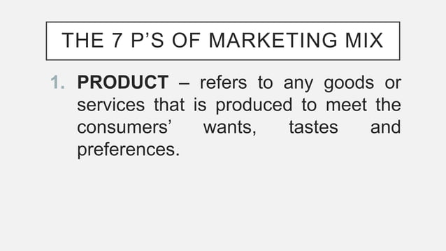 Entrepreneurship 12, Lesson : 7 P's of Marketing | PPTX | Business ...