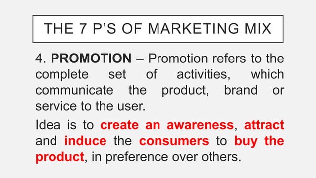 Entrepreneurship 12, Lesson : 7 P's of Marketing | PPTX | Business ...