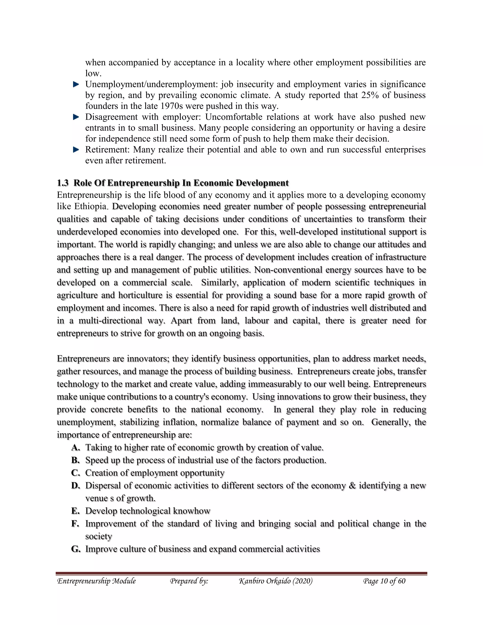 Entrepurnership module. pdf | PDF