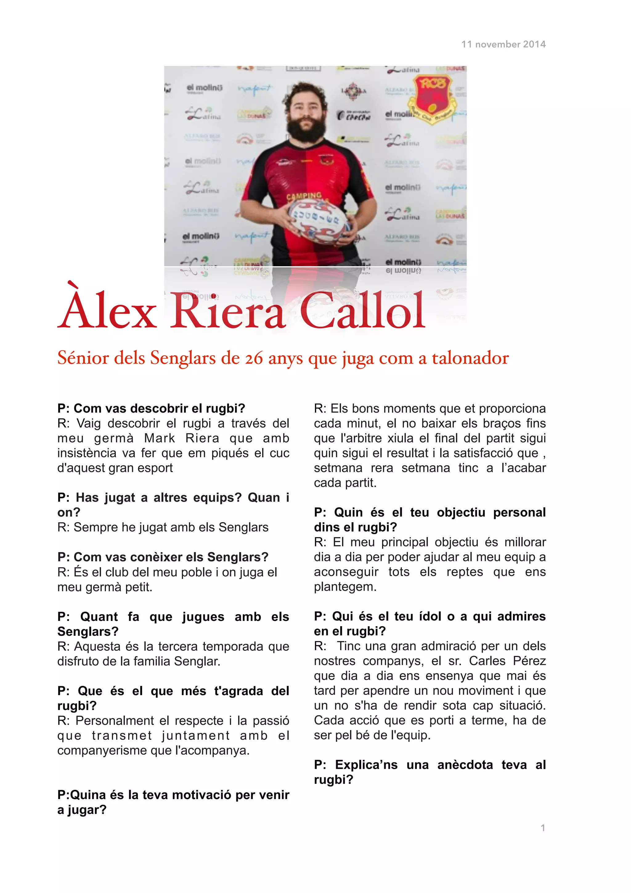 Entrevista alex riera | PDF