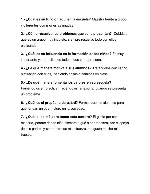Preguntas Y Respuestas Para Una Entrevista A Un Maestro - Marcus Reid