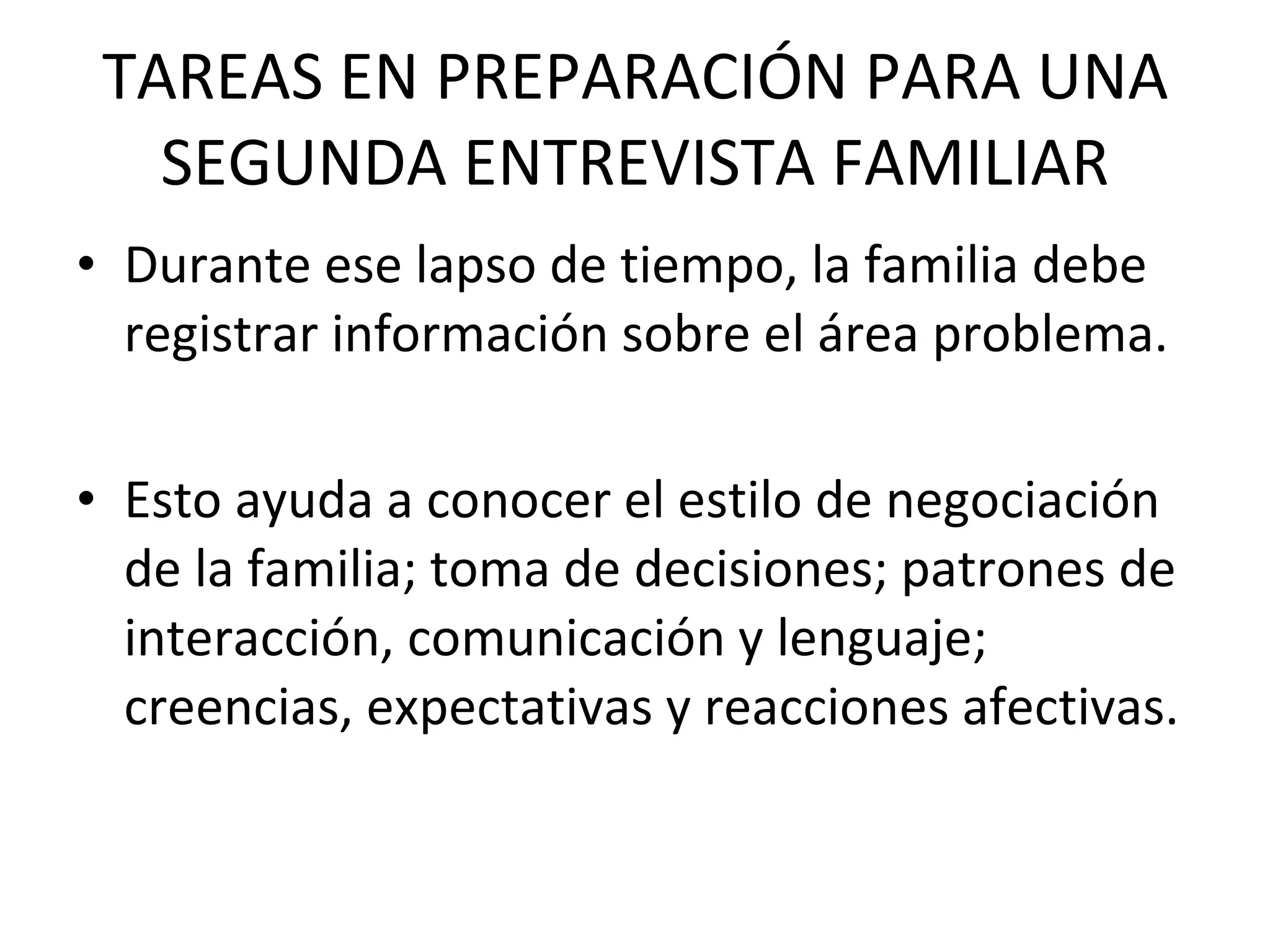 Entrevista con la familia | PPT