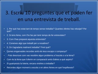 Entrevista de feina acabat | ODP