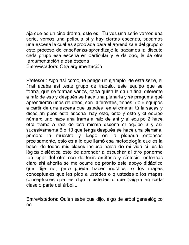 Entrevista escrita | PDF