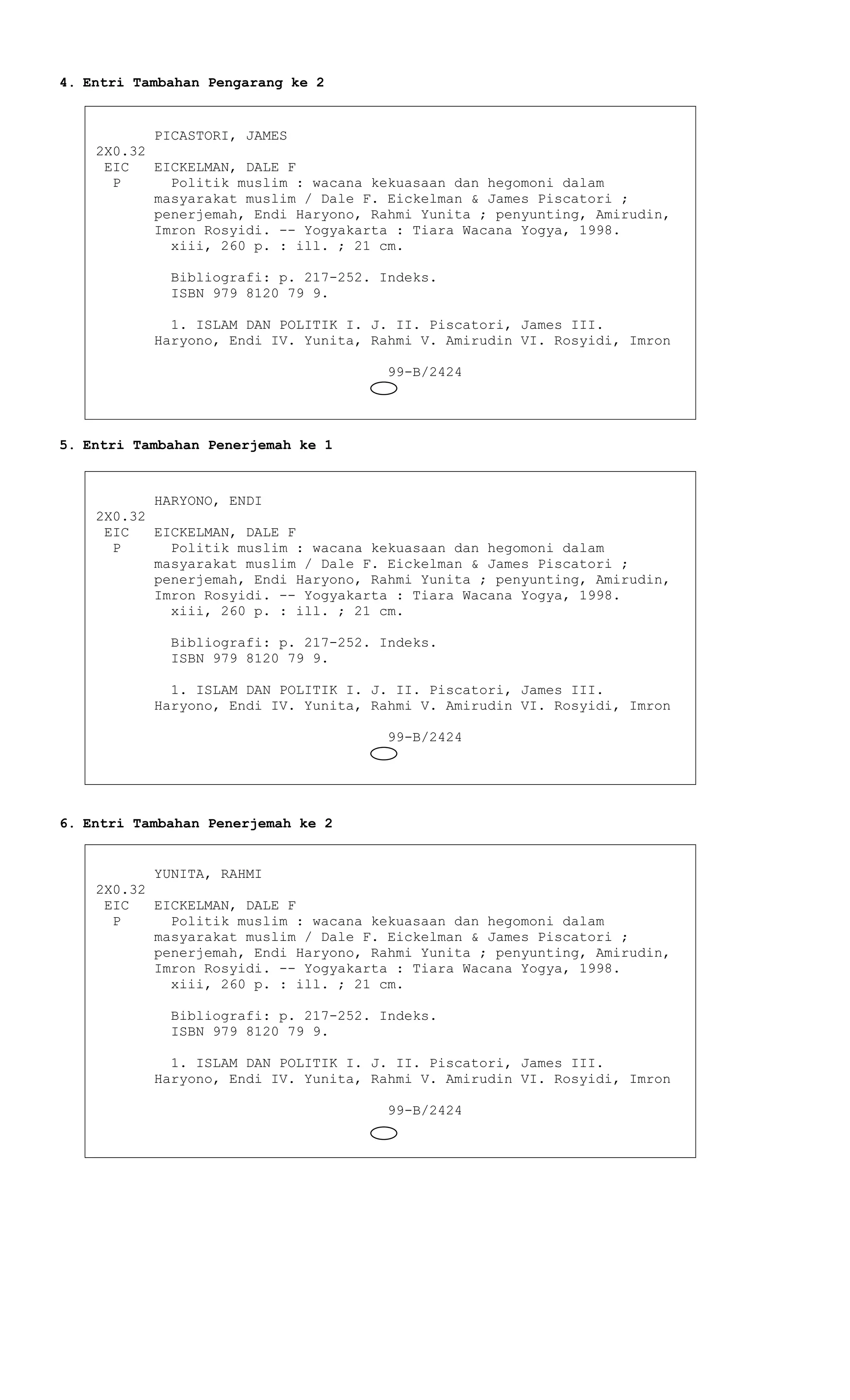Entri katalog lengkap | DOC