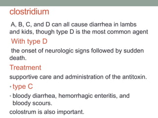 Entritis and diarrheal diseases of sheep and goats | PPTX